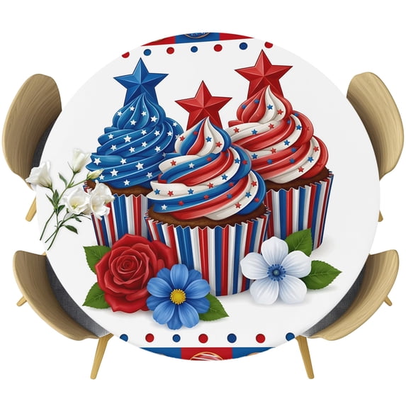 250th Anniversary Round Tablecloth 45-54 Inch Round Fitted Table Cloth ...