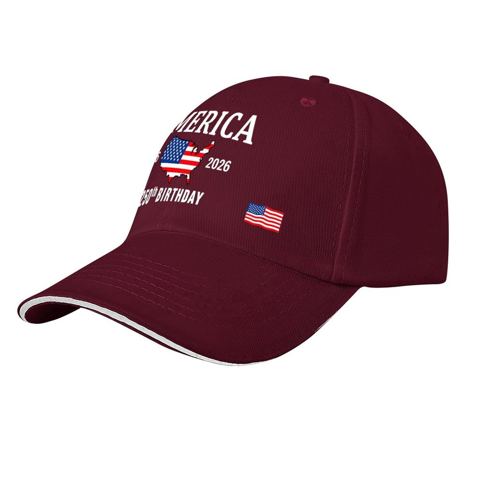 250th Anniversary Sandwich Brim USA Hat, 250th Trucker Hat for Men ...