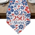 250th Anniversary Table Runner Linen Burlap Table Runner 108 Inches ...