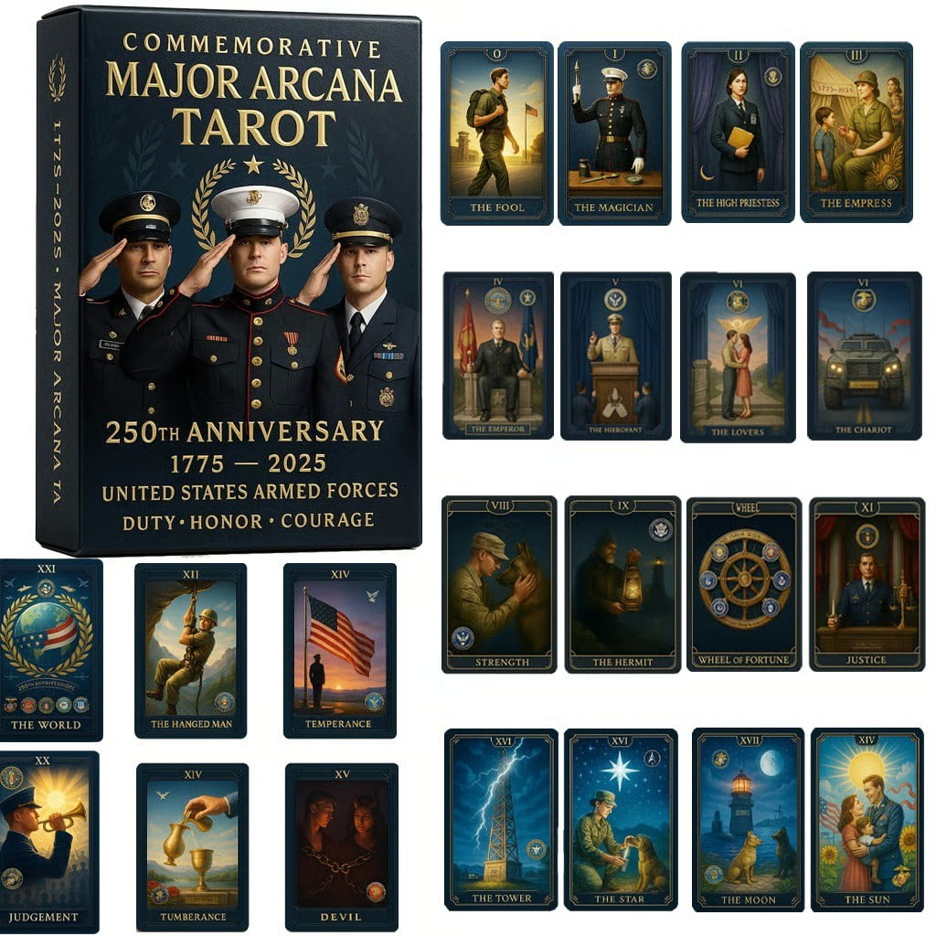 250th Anniversary Tarot Cards – 22 Major Arcana Deck Honoring 1775–2025 ...