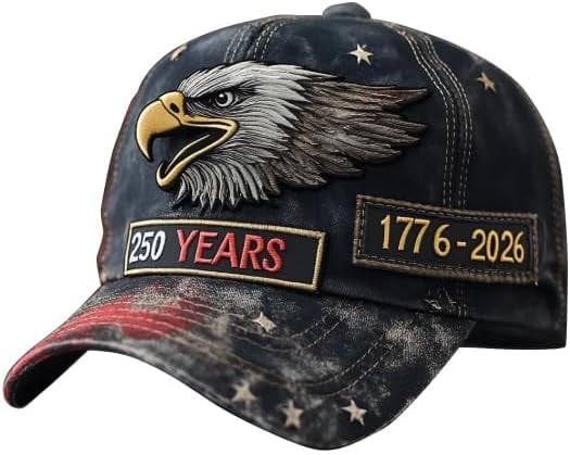 250th Anniversary Tribute Baseball Cap,Embroidered Adjustable Veterans ...