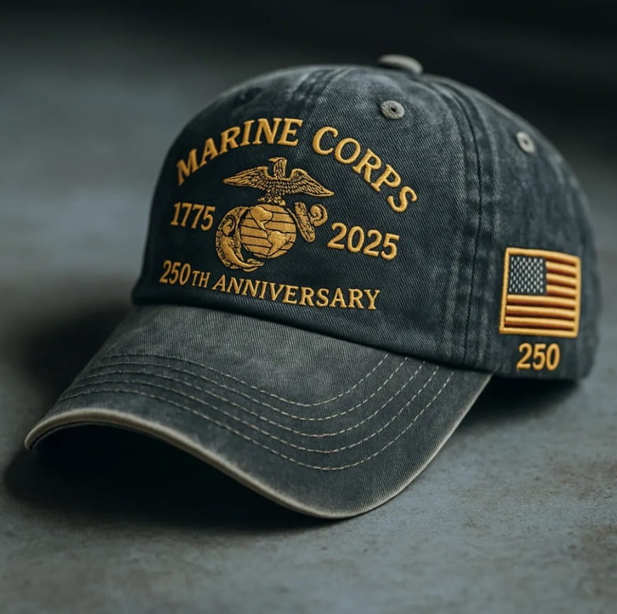 250th Anniversary US Military Baseball Cap,Embroidered Marine Corps ...