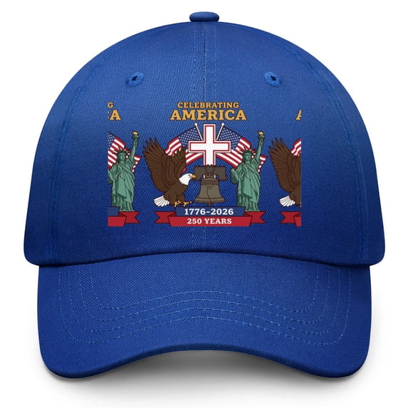 250th Anniversary USA 1776-2026 Eagles and American Flag Baseball Cap ...