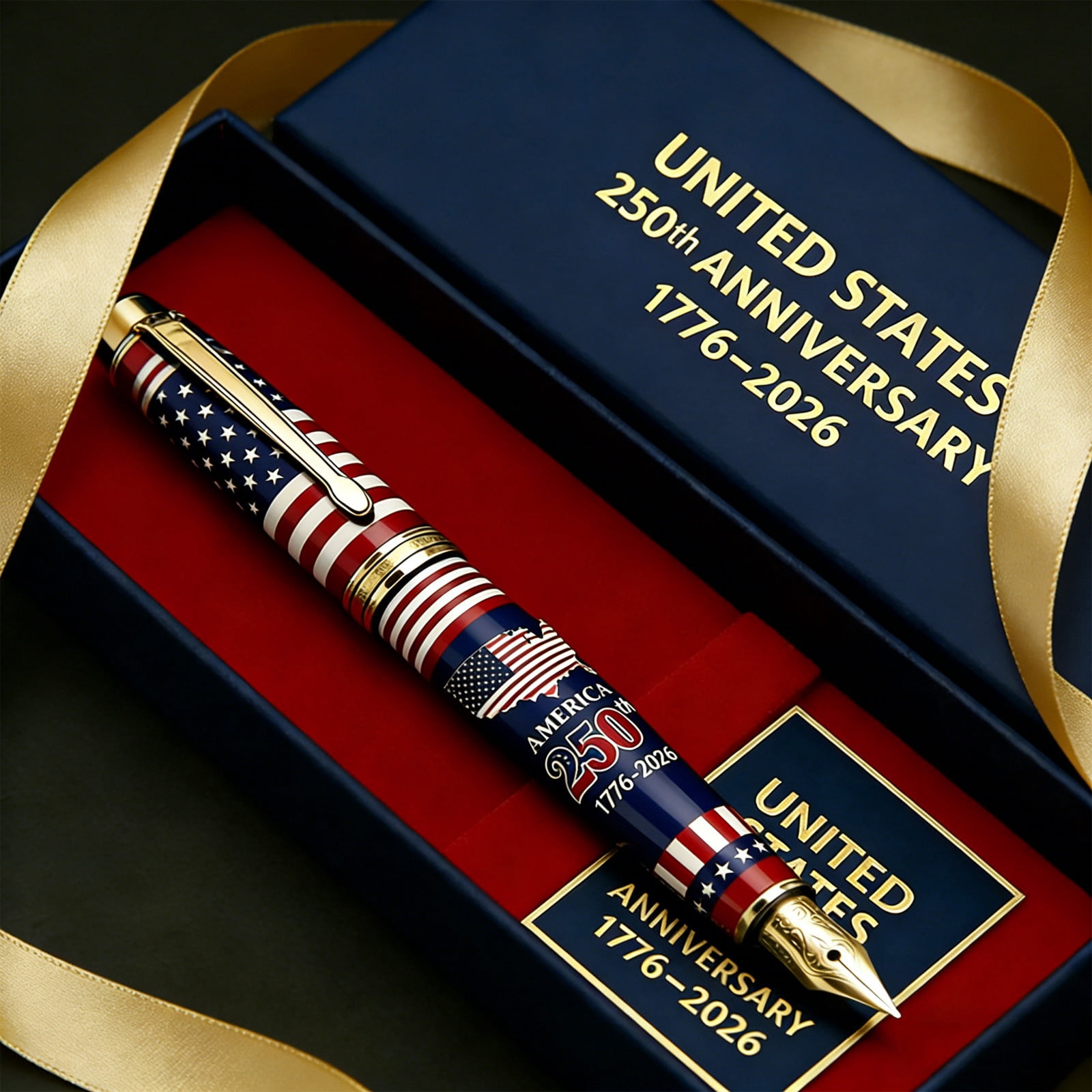 250th Anniversary of USA 1776-2026 Patriotic Themed Pen, Premium ...