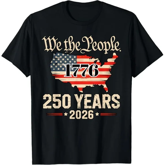250th Anniversary USA 1776-2026 -Semiquincentennial T-Shirt - Walmart.com