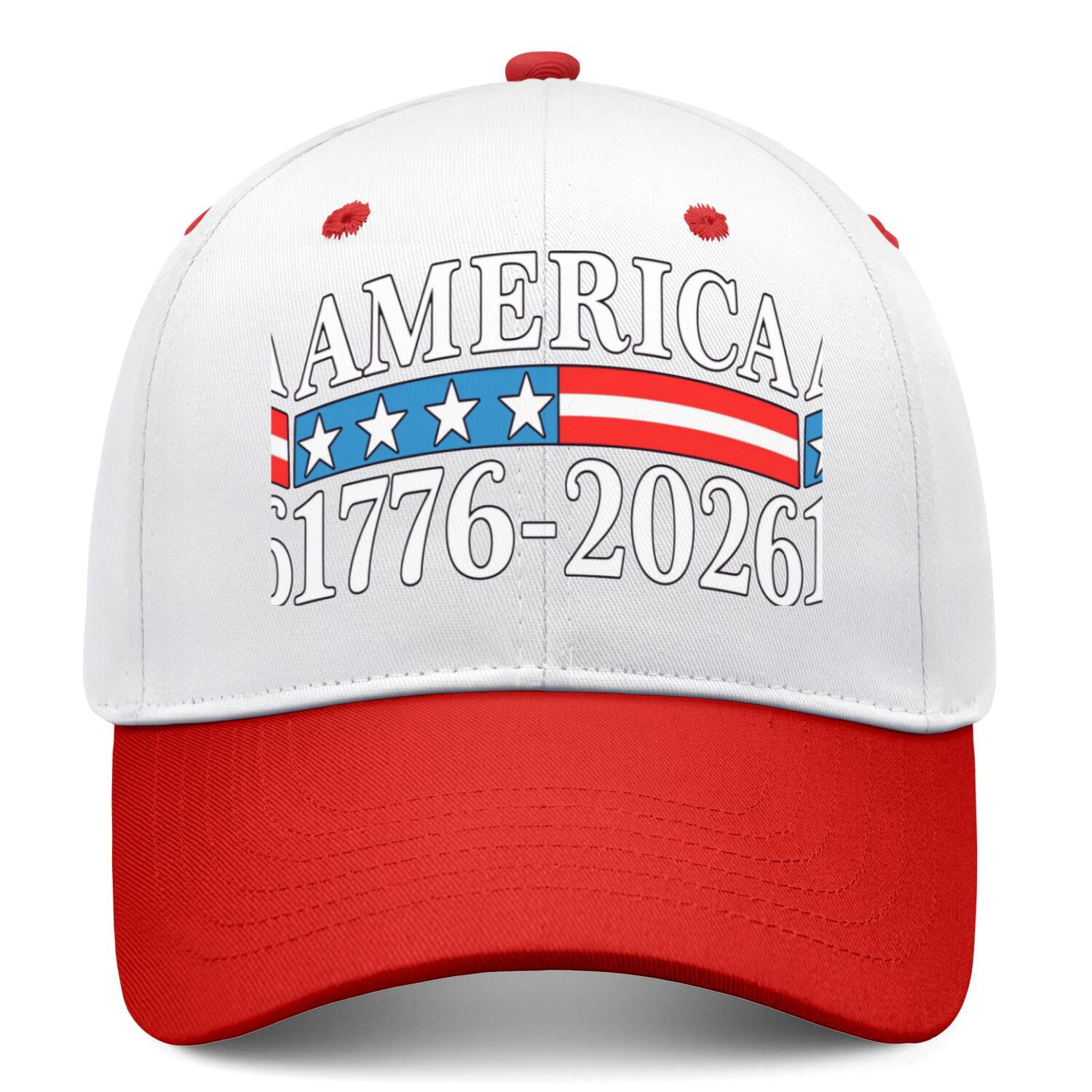 250th Anniversary USA 2026 Patriotic Red White Blue Heart Baseball Cap ...