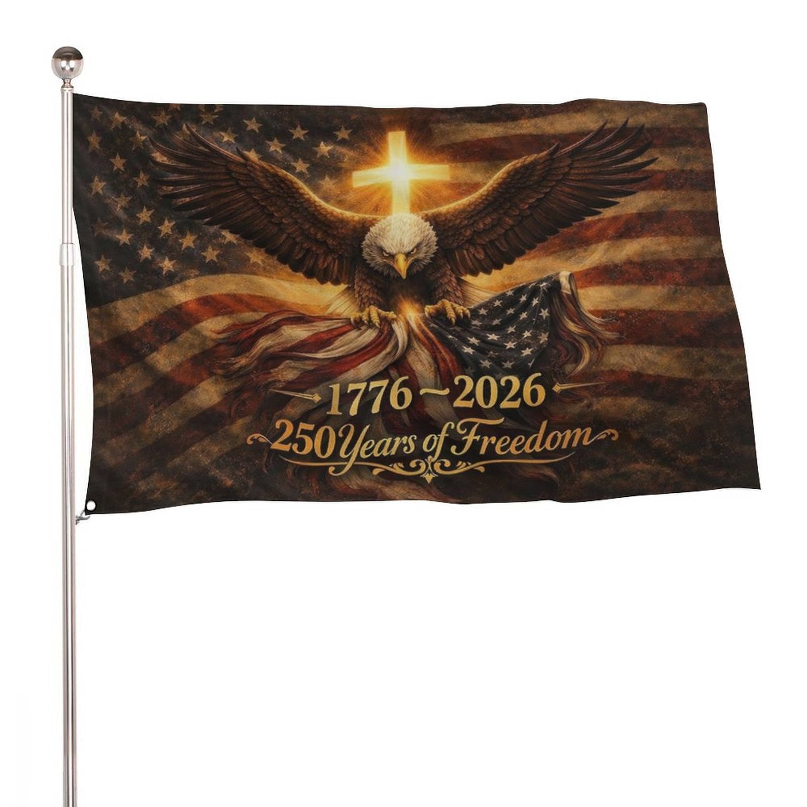 250th Anniversary USA 4x6 Ft Single Sided Flag for outside,We ThePeople ...