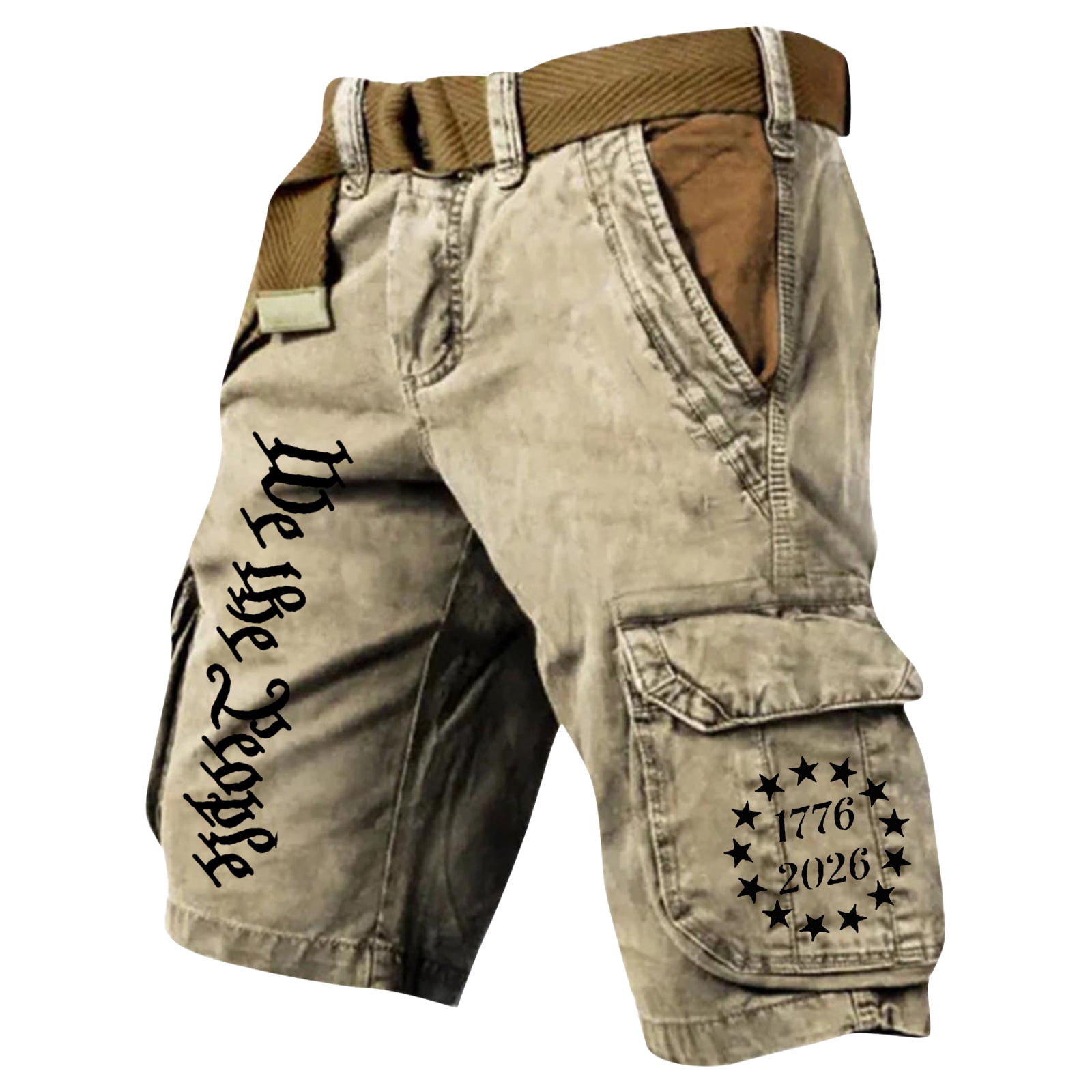 250th Anniversary USA Cargo Shorts Distressed 1776-2026 Design ...
