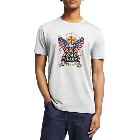 250th Anniversary USA Classic T Shirts for Men, Retro 1776-2026 Flag ...