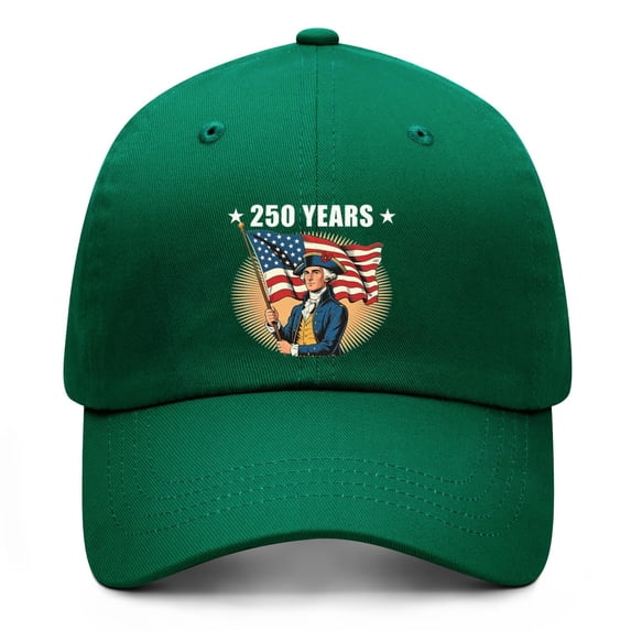 250th Anniversary USA Dark-green Baseball Cap Featuring Printed ...