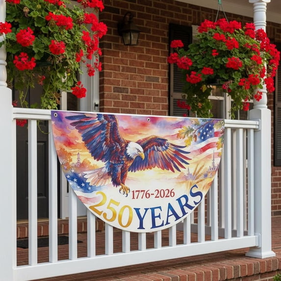 250th Anniversary USA Fan Flag, Semiquincentennial Patriotic Gift ...