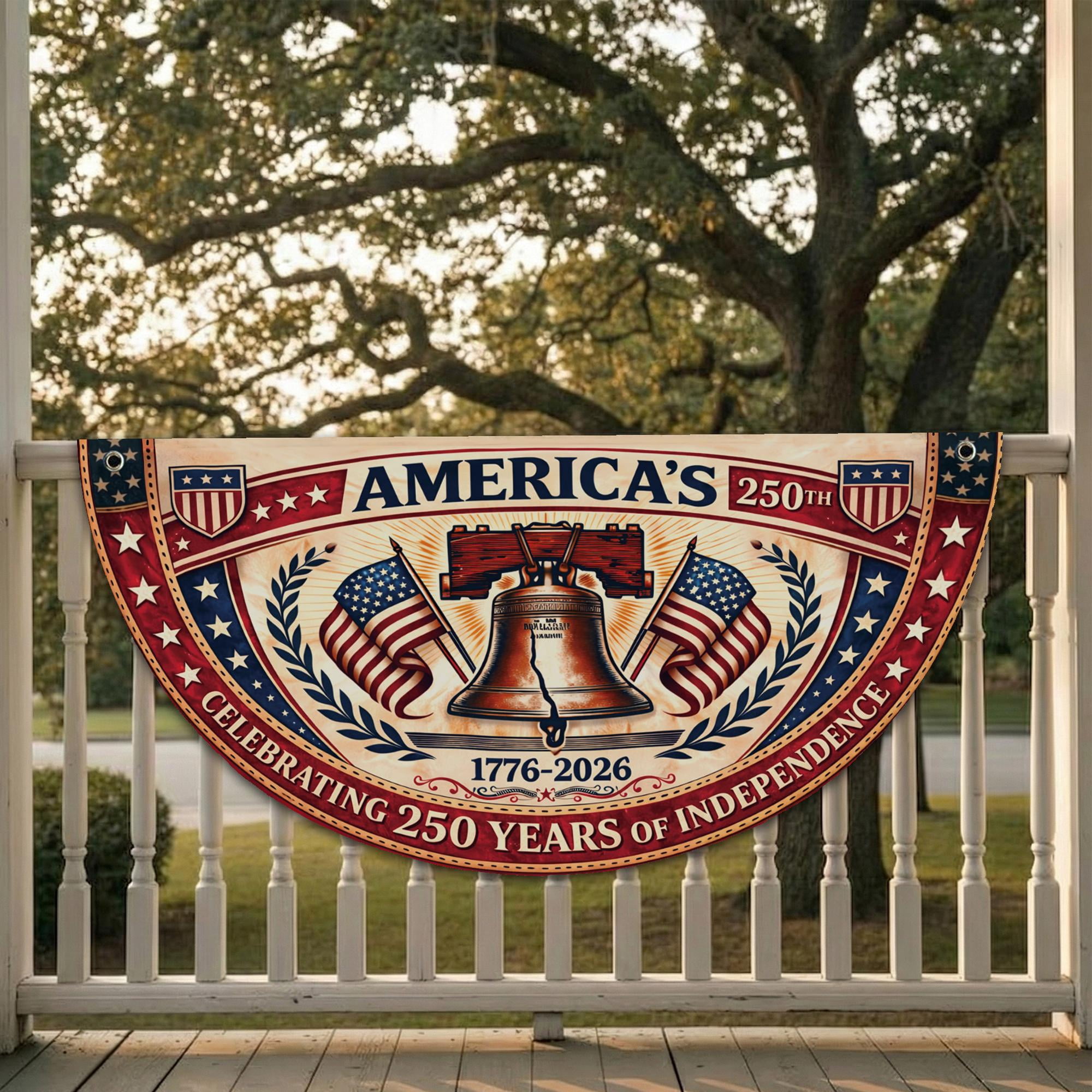 250th Anniversary USA Fan Flag, Semiquincentennial Patriotic Gift ...