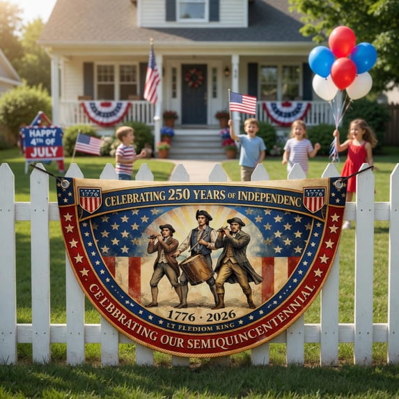 250th Anniversary USA Fan Patriotic Bunting Flag, Patriotic We Are ...