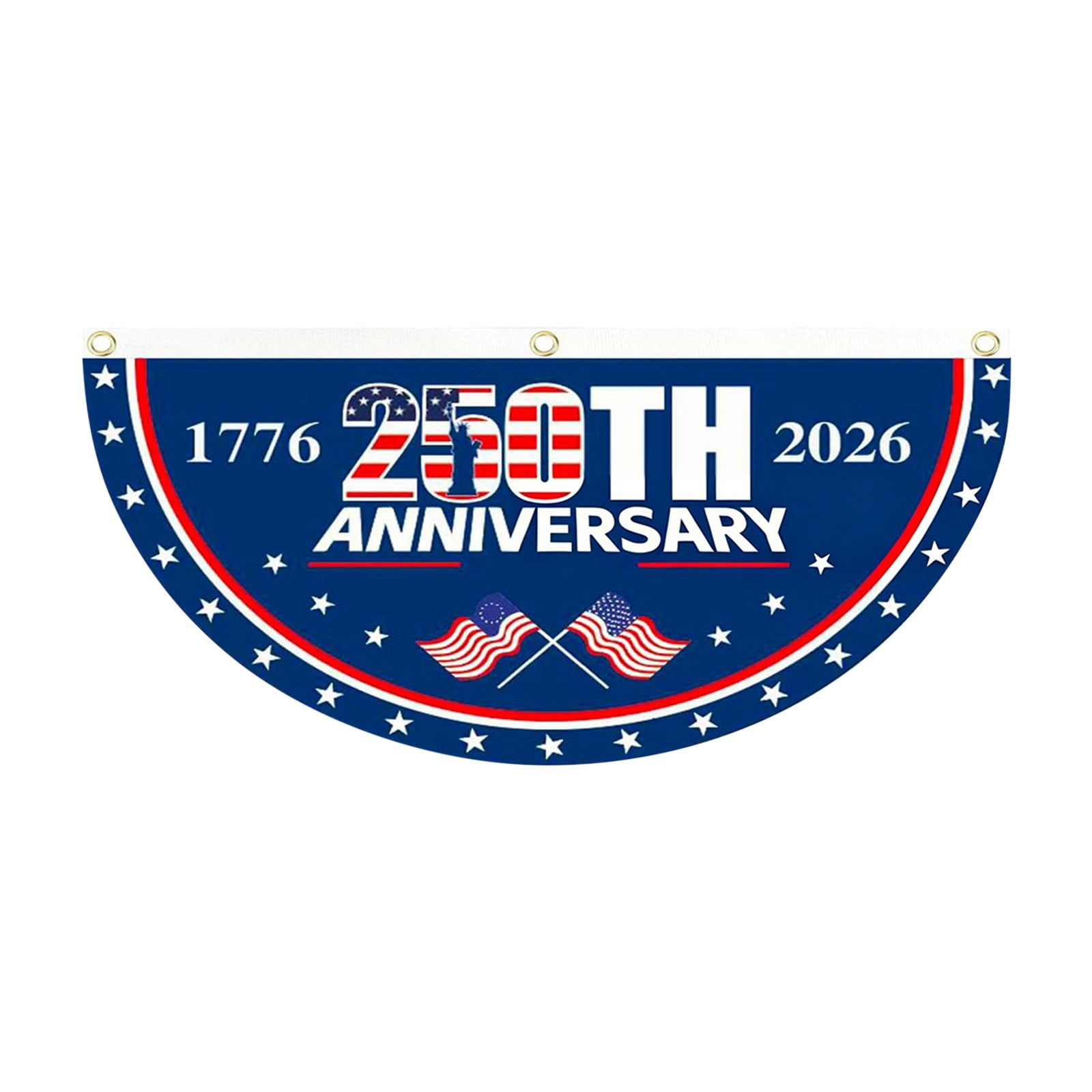 250th Anniversary USA Flag Bunting 1776-2026, Patriotic American Fan ...