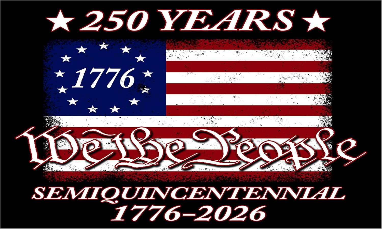 250th Anniversary USA Flag Sticker Bumper Car Decal Patriotic American ...