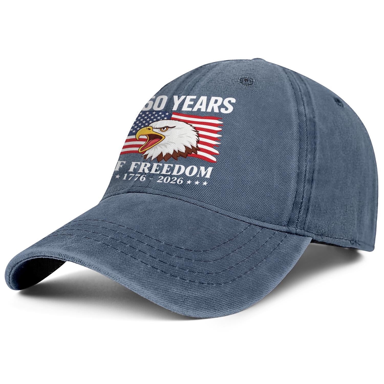 250th Anniversary USA Hat 1776-2026, Adjustable American Vintage Eagle ...