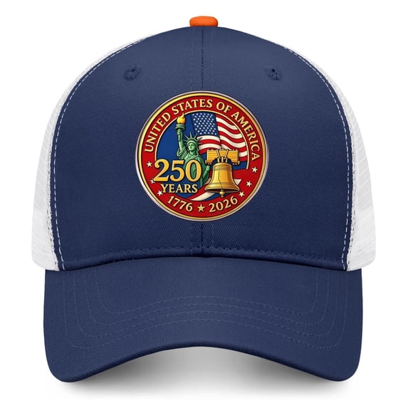 250th Anniversary USA Hat, 250 Year American Patriotic Retro Baseball ...
