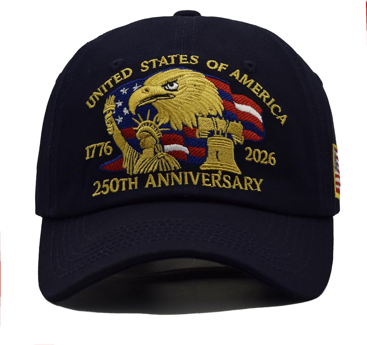 250th Anniversary USA Hat, Adjustable 250 Year American Anniversary ...