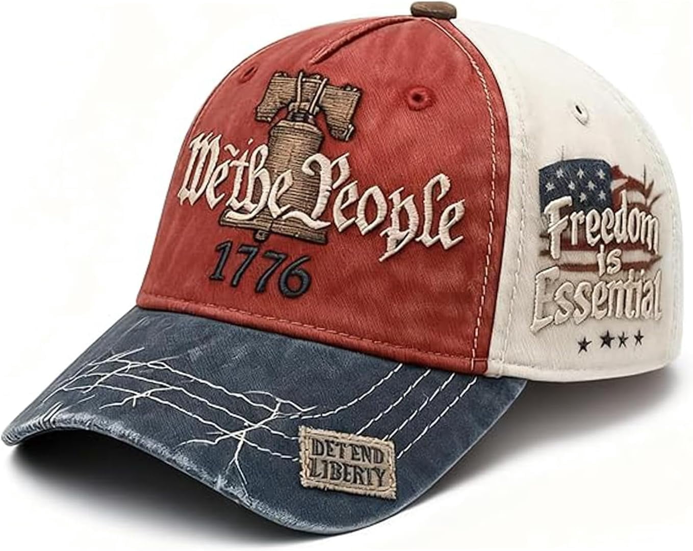 250th Anniversary USA Hat Distressed Denim Hat,250 Year Anniversary ...
