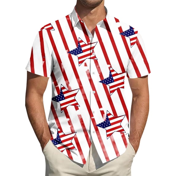 250th Anniversary USA Hawaiian Shirt Men American Flag Print 1776-2026 ...