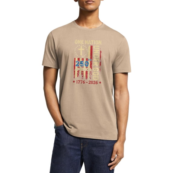 250th Anniversary USA Heat Transfer Print T Shirts for Men, 1776-2026 ...