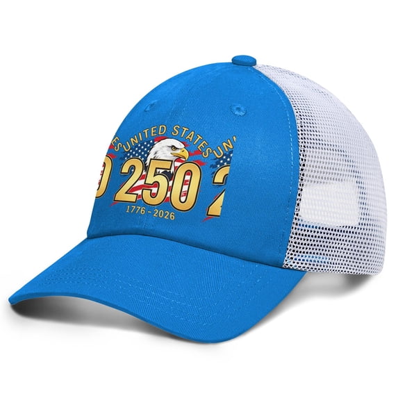 250th Anniversary USA Independence 1776-2026 Minimalist Cap Curved Brim ...