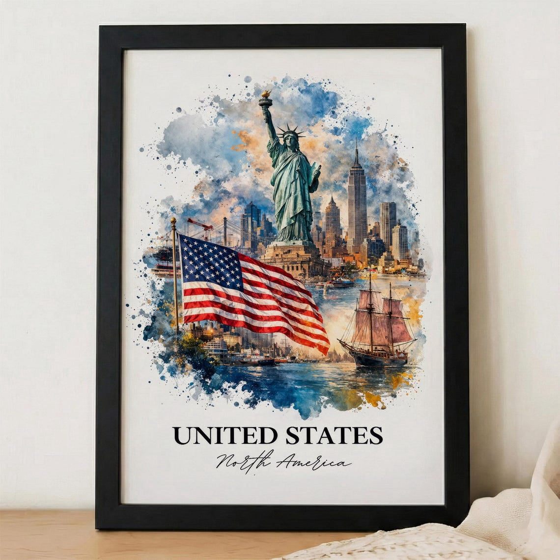 250th Anniversary USA Independence Wall Art 1776 Semiquincentennial ...