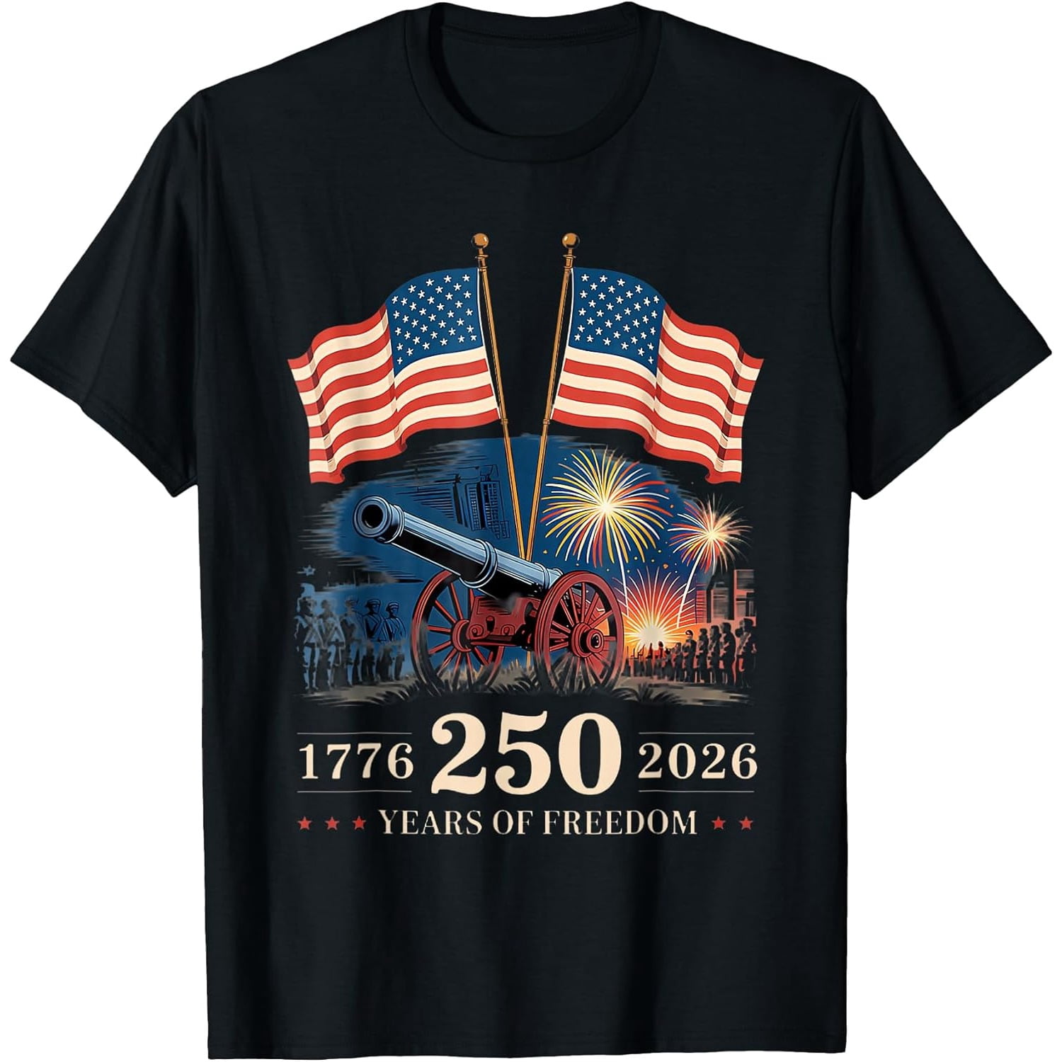 250th Anniversary USA Patriotic 250 Years American 4th July T-Shirt ...