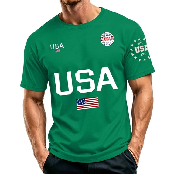 250th Anniversary USA Polo Shirts for Men Short Sleeve Cotton ...