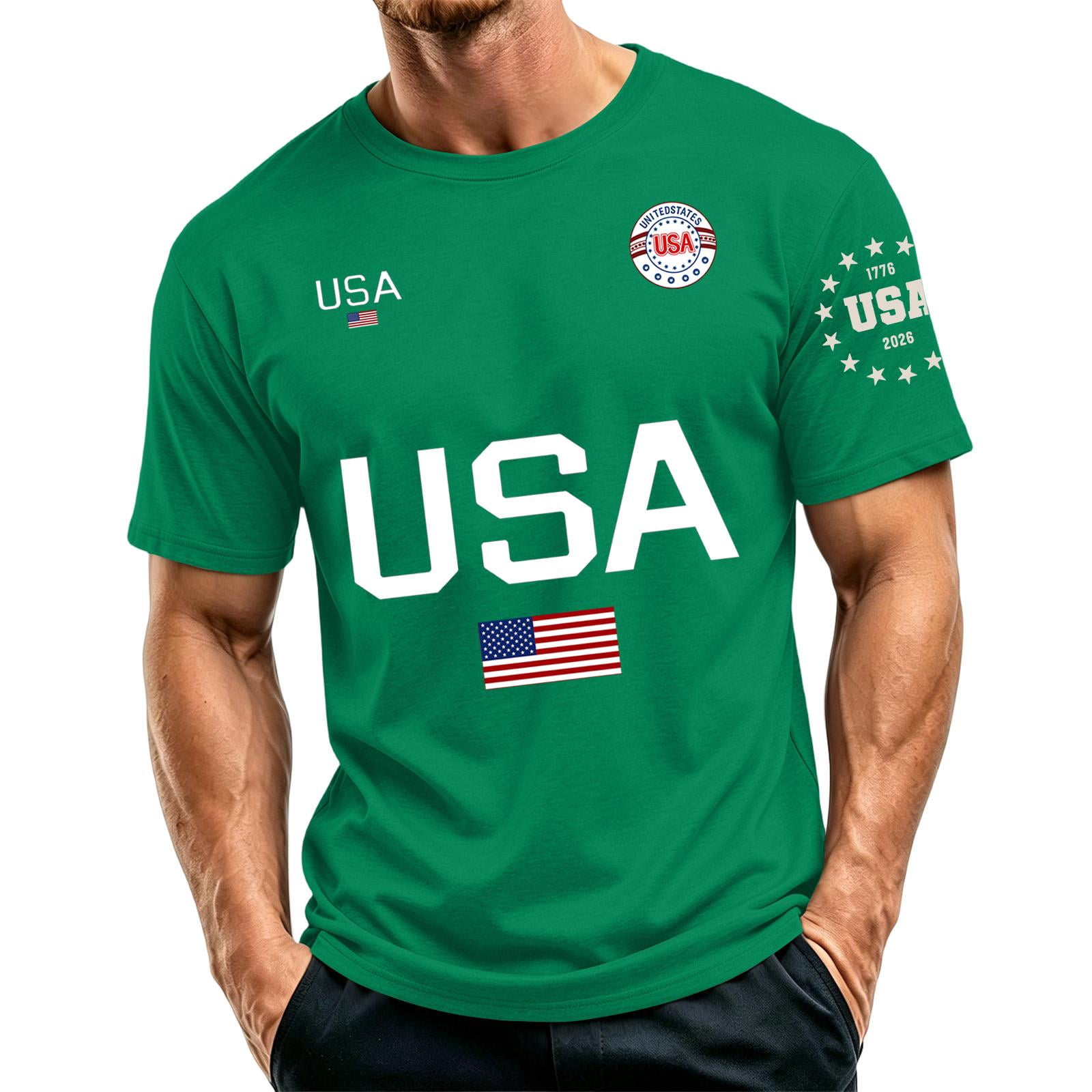 250th Anniversary USA Polo Shirts for Men Short Sleeve Cotton ...
