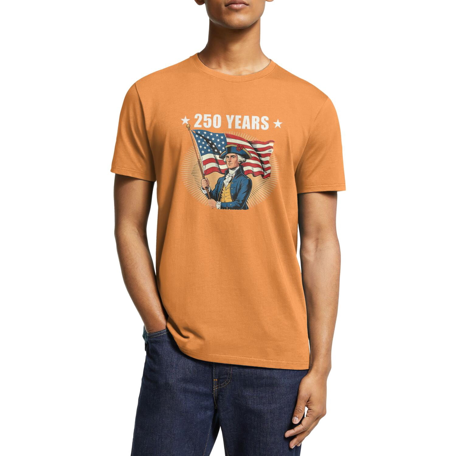 250th Anniversary USA Retro Men T Shirts, Patriotic USA Flag Short ...