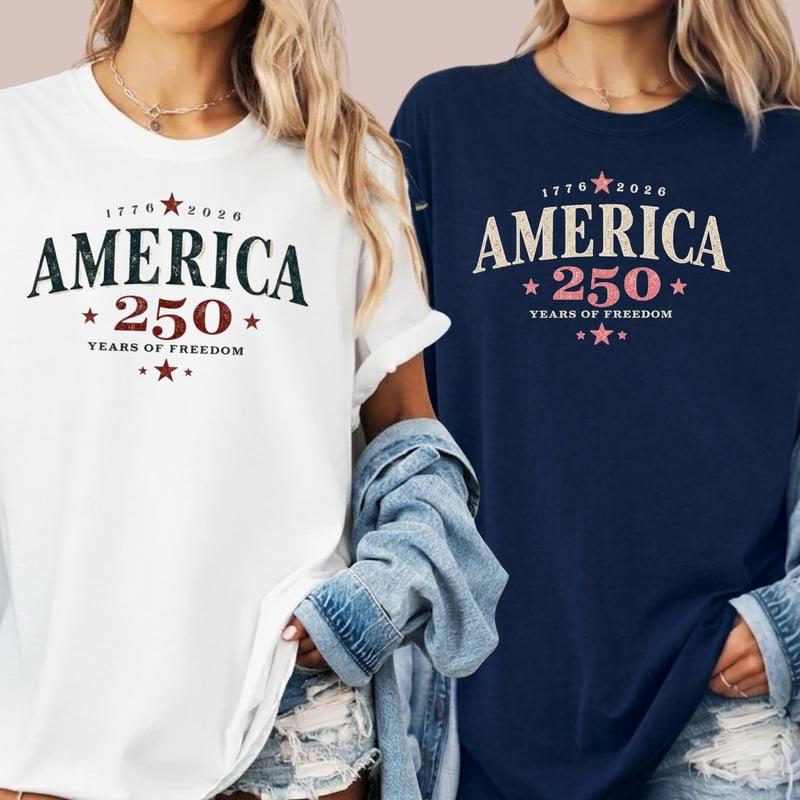 250th Anniversary USA Shirt, 1776-2026 America 250 Years of Freedom ...
