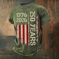 250th Anniversary USA Shirt Mens Short Sleeve Crewneck Independence Day ...