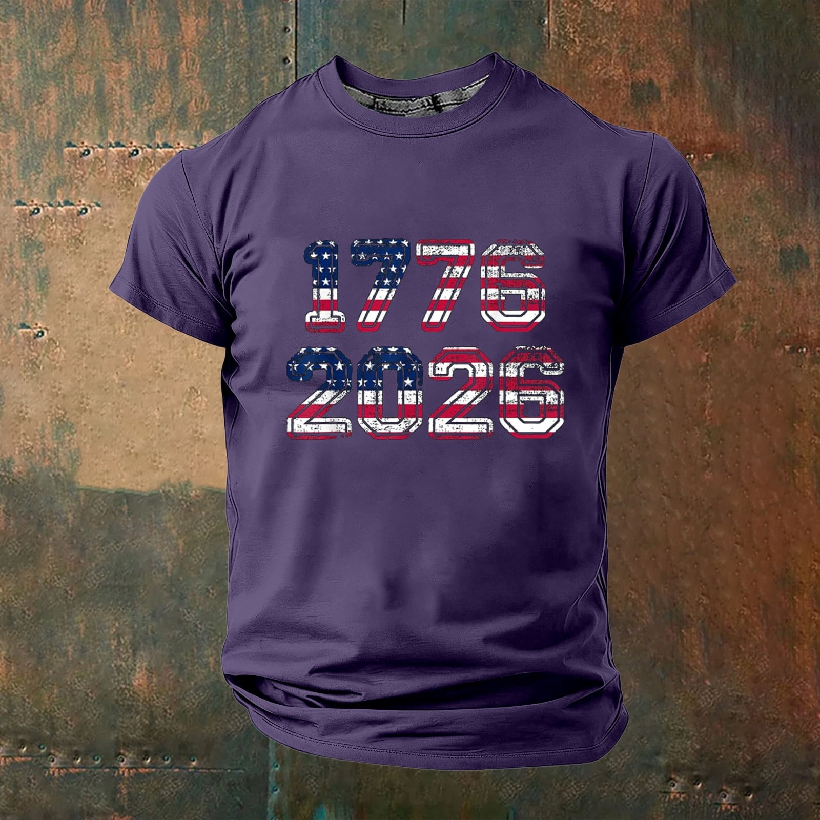 250th Anniversary USA Shirt Mens Short Sleeve Crewneck Patriotic ...