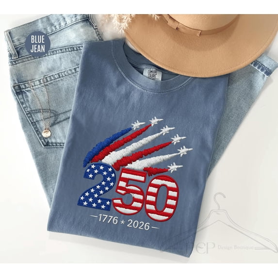 250th Anniversary USA Shirt, Patriotic Fighter Jet T-Shirt, 1776-2026 ...