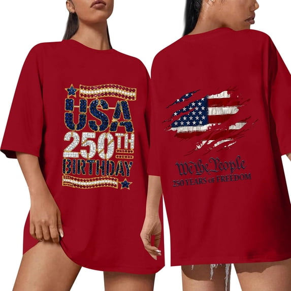 250th Anniversary USA Shirt Unisex American Flag T-Shirt Patriotic 4th ...