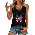 250th Anniversary USA Shirt Women Cap Sleeve V Neck Tank Top Patriotic ...