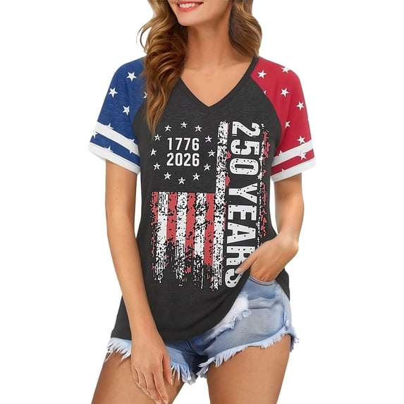 250th Anniversary USA Shirt Women Celebration Commemorative Short ...