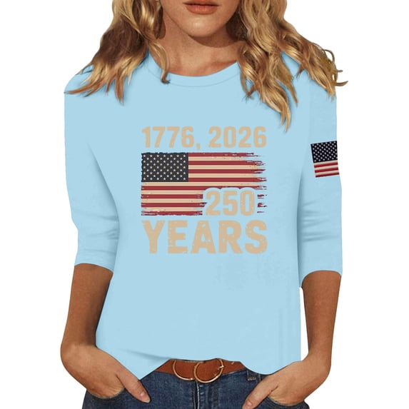 250th Anniversary USA Shirt Women Graphic T Shirt Patriotic Holiday ...