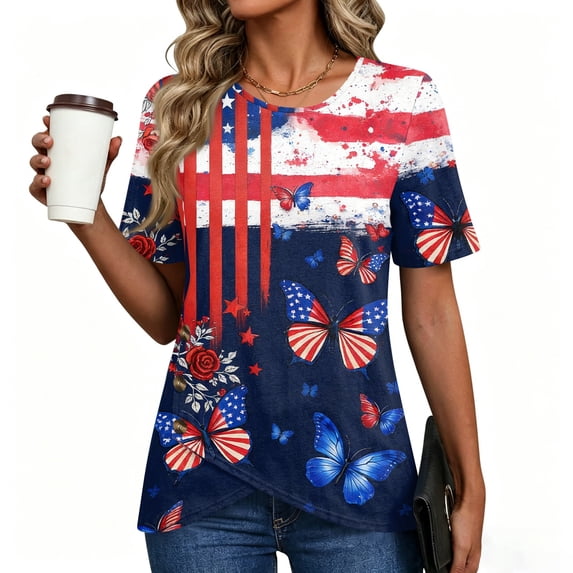 250th Anniversary USA Shirt Women Vintage American Flag T-Shirt ...