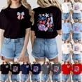 250th Anniversary USA Shirt for Women Casual Short Sleeve Crew Neck ...