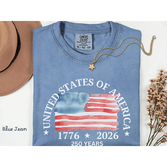 250th Anniversary USA T-shirt, - Patriotic Tee, Fourth of July Shirt ...