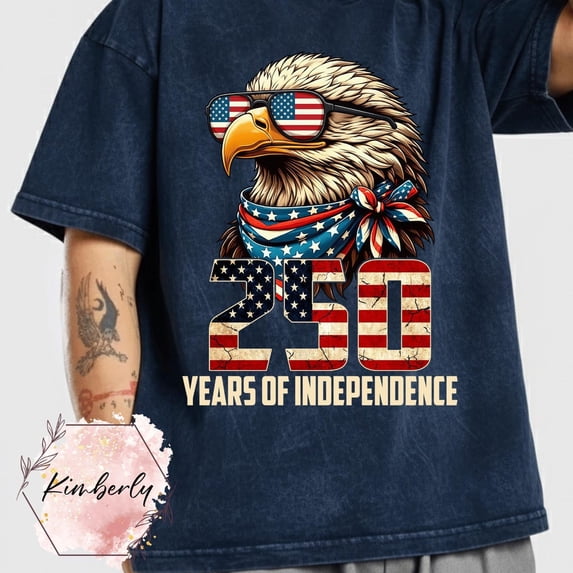 250th Anniversary United States Wash Shirt, Patriotic Eagle Wash Shirt ...
