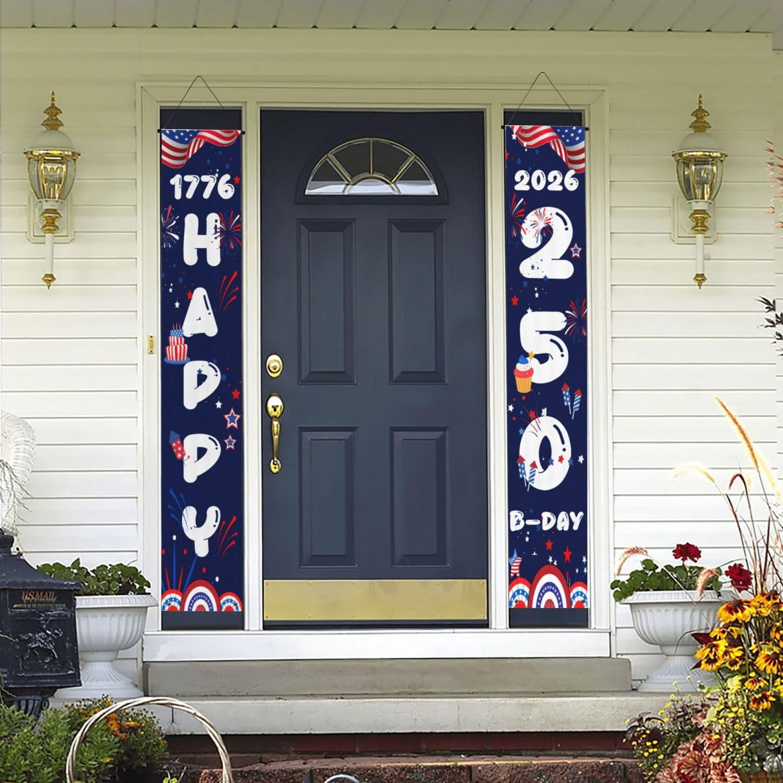 250th Anniversary Usa Porch Banner, American 250th Anniversary Banner ...