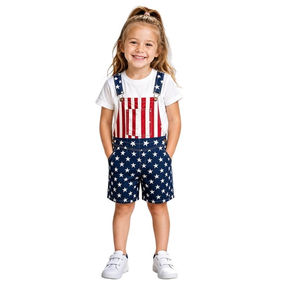 250th Anniversary Usa Short Overalls for Kid Breathable Regular Fit ...