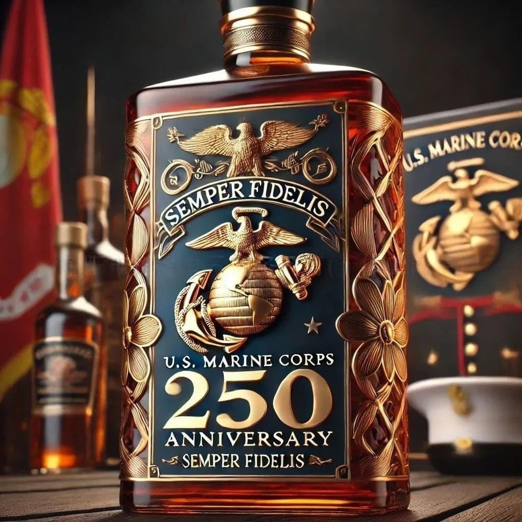 AUVTW 250th Anniversary Veteran Military Tribute Whisky Decanter ...