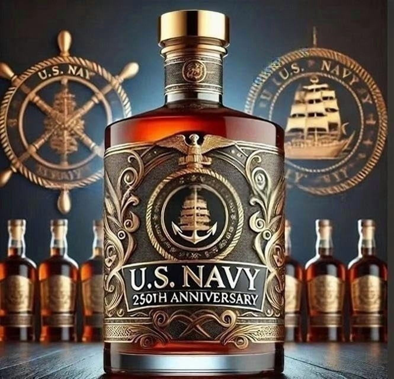 250th Anniversary Veteran U.S. Military Tribute Whisky Decanter ...