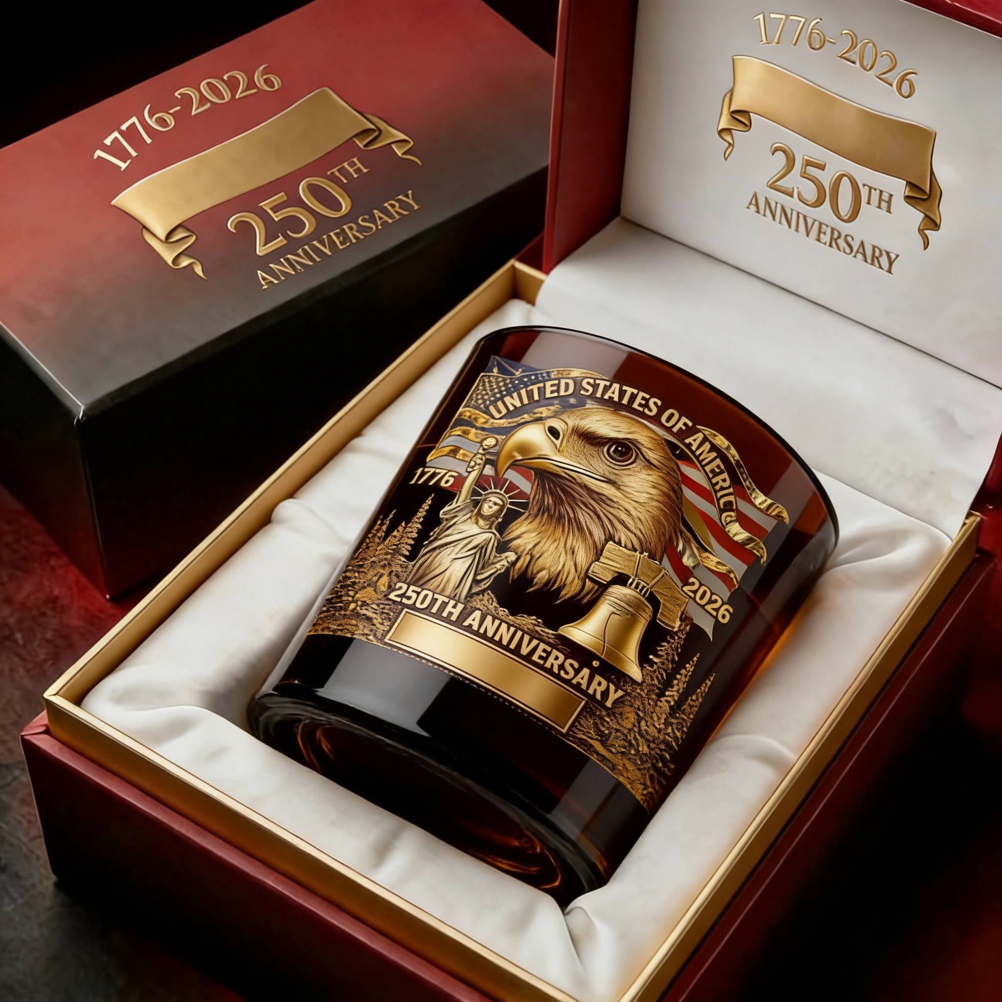 250th Anniversary Whiskey Bottle United States 1776–2026 Commemorative ...