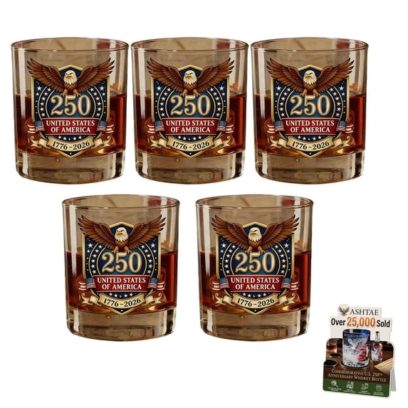 250th Anniversary Whiskey Glass Bottle Decanter Liquor Father Gifts ...