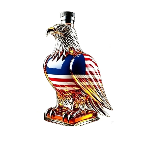 250th Anniversary Whisky Decanter, Hand-Blown Borosilicate Glass Bottle ...
